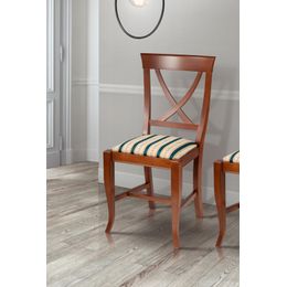Esszimmerstuhl Home Affaire "Michaela", braun (nuss, nuss), B:44cm H:92cm T:39cm, Massivholz, Stühle, Breite 44 cm