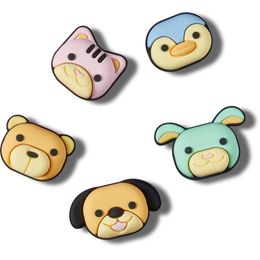 Schuhanstecker Crocs "Jibbitz™ Animal Friend", Kinder, bunt, PVC, Schuhzubehör, Tiermotive für Crocs Schuhe