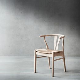 Holzstuhl HAMMEL FURNITURE "Findahl by Hammel Freja", beige (naturfarben), B:52cm H:75cm T:57cm, Geflecht Wasserhyazinthe, Massivholz, Stühle, Massivholz, mit Flechtsitz, versch. Farbvarianten