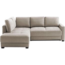 Ecksofa MR. COUCH, B:235cm H:91cm T:186cmnovaclean senseo 6 taupe, 95% Polyester / 5% Nylon, Wohnzimmer, Sofas, "Pierre, L-Form mit