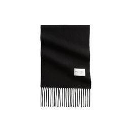 Marc O'Polo Fransentuch MARC O'POLO "aus softer Schurwolle", Damen, schwarz, Obermaterial: 100% Schurwolle, unifarben, Modetücher