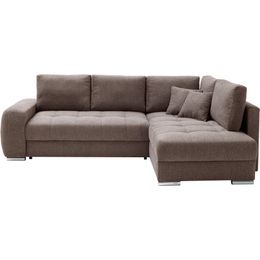 Ecksofa MR. COUCH, B:269cm H:90cm T:179cmmemphis 71 taupe, Grundgewebe 100% Polyester; Nutzschicht 90% Polyester / 10% Polyamid, Wohnzimmer, Sofas,