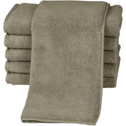 Gästehandtücher Ross "Sensual 9000", grau (flanell), B:30cm L:50cm, Frottier, Obermaterial: 100% Baumwolle, Handtücher, mit Aloe-Vera-Öl veredelt