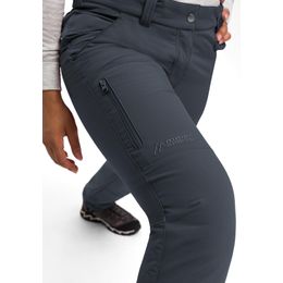 Outdoorhose Maier Sports "DA-HOSE EL. HELGA", Damen, Gr. 84, L-Gr, grau (graphite), Obermaterial: 91% Polyester, 9% Elasthan, Hosen
