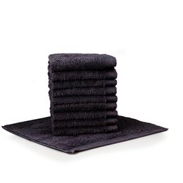 M&ouml;ve Seiftuch M&Ouml;VE "Superwuschel", blau (schwarz pool), B:30cm L:30cm, Baumwolle, Waschlappen, Seiftuch Set mit Bord&uuml;re, 100% Premium Cotton Baumwolle, weich