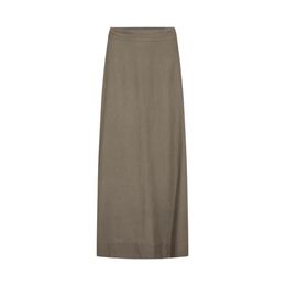 Midirock Levete Room "Levete Room Skirt LR-NAJA 30", Damen, Gr. S, l874, morel, Obermaterial: 55% Leinen, 45% Viskose, Röcke