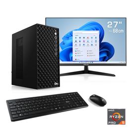 CSL PC-Komplettsystem "Mystic V24575", Energieeffizienz: D (A-G), schwarz, Microsoft Windows 11 Home (64 Bit), 32 GB RAM 1.000 GB SSD, Computer_Komplettsysteme