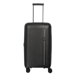 Hartschalen-Trolley Travelite "ROOMER Trunk, in zwei Größen und verschiedenen Farben", Gr. B/H/T: 37cm x 66cm x 29cm 66 l, schwarz, Polypropylen, unifarben, Koffer, Reisegepäck Hartschalen-Koffer TSA-Schloss Trunk Trolley M und L