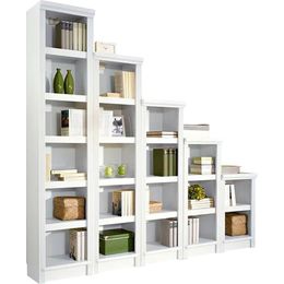 Bibliothek Home Affaire "Soeren Stege", beige (cremeweiß), B:200cm H:185cm T:29cm, Massivholz, Regale, Aus Massiver Kiefer