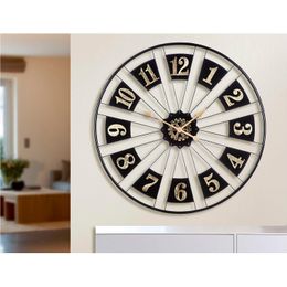 Wanduhr CASABLANCA BY GILDE "Passage", schwarz, B:80cm H:80cm T:4,5cm, Wanduhren