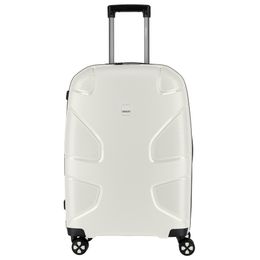Hartschalen-Trolley IMPACKT "IP1, verschiedene Größen und Farben", Gr. B/H/T: 45cm x 67cm x 28cm 73 l, weiß (polar weiß), Polypropylen, unifarben, Koffer, Hartschalen-Koffer vegan Koffer Reisegepäck USB-Port TSA Zahlenschloss