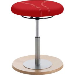 mayer Sitzm&ouml;bel Sitzhocker MAYER SITZM&Ouml;BEL "1111", rot, B:41cm H:37cm T:41cm, 100% post-consumer recyceltes Polyester, Hocker, Sitzhocker, Kinderpendelhocker mit Tellersitz rund 1111
