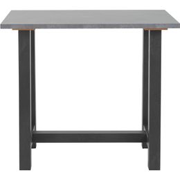 Mäusbacher Bartisch MÄUSBACHER, schwarz (schwarzstahl, graphitfarben, schwarzstahl), B:140cm H:105cm T:70cm, Tische, Bartisch, Gestell in U-Form (Breite 120, 140 oder 160 cm)