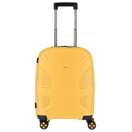 Hartschalen-Trolley IMPACKT "IP1, verschiedene Größen und Farben", Gr. B/H/T: 40cm x 55cm x 20cm 38 l, gelb (sunset gelb), Polypropylen, unifarben, Koffer, Hartschalen-Koffer vegan Koffer Reisegepäck USB-Port TSA Zahlenschloss