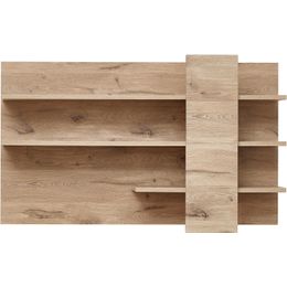 Wandboard Innostyle "BELLANO", braun, B:140cm H:86cm T:22cm, Holzwerkstoff, Regale, mit Boden