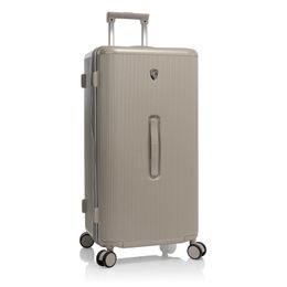 Hartschalen-Trolley Heys "Earth Tone Trunk L", Gr. B/H/T: 38cm x 77,5cm x 37,8cm 106 l, beige (atmosphere), Polycarbonat, unifarben, Koffer, Trunk-Koffer Hartschalen-Koffer TSA-Schloss Volumenerweiterung