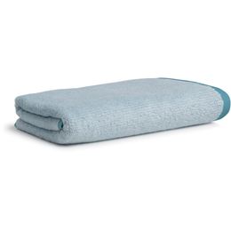 Möve Badetücher MÖVE "Tide", lagoon, aqua, B:67cm L:140cm, Walkfrottier, Handtücher, im Jacquard-Design