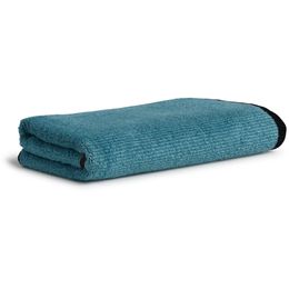 Möve Badetücher MÖVE "Tide", deep lake, turquoise, B:67cm L:140cm, Walkfrottier, Handtücher, im Jacquard-Design