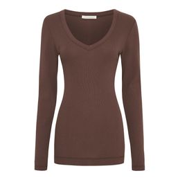 SEAMLESS BASIC Damen Funktionstop "Seamless Basic Top Retro V-neck"java, Gr. XL, Obermaterial: 100% Baumwolle, Tops