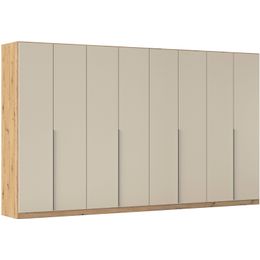 Drehtürenschrank Rauch "Kleiderschrank Schrank Garderobe AGORDO TOPSELLER Schlafzimmer", eiche artisan, champagner, B:360cm H:210cm T:54cm, Holzwerkstoff, Schränke, durchdachte Innenausstattung, in 7 Breiten und 2 Höhen MADE IN GERMANY, Topseller