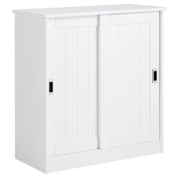 Schuhschrank Home Affaire "Nekso", weiß, B:83cm H:86cm T:38,5cm, Schränke, Breite 83 cm, aus MDF oder Massivholz, FSC-zertifiziert