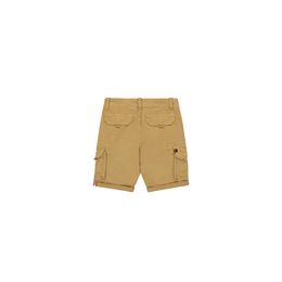 Shorts Alpha Industries "Crew Short", Herren, Gr. 30, Normalgrößen, grün (khaki), Obermaterial: 98% Baumwolle, 2% Elastan; Futter: 100% Baumwolle, Hosen