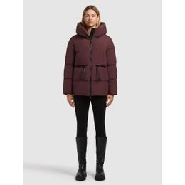 Steppjacke Khujo "ELLIS", Damen, Gr. L, moscato rot, 100% Polyester, unifarben, regular fit, eingesetzt Rippbündchen, Jacken