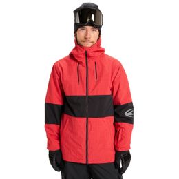 Snowboardjacke Quiksilver "High In The Hood", Herren, Gr. L, samba, 93% recyceltem Polyester, 7% Polyamid, Jacken