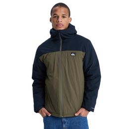 Regenjacke Quiksilver "Overcast 3K Insulated", Herren, Gr. L, braun, 100% Polyester, Jacken