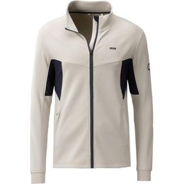 Trainingsjacke LPO "Trainingsjacke, Sportjacke Aiden", Herren, Gr. L, silber lining, 47% Baumwolle, 46% Polyester, 7% Elasthan, regular fit, Jacken Trainingsjacke, mit Allover‑Print