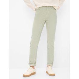 5-Pocket-Hose Brax "Style CAROLA", Damen, Gr. 38K19, Kurzgrößen, grün (hellgrün), Web, 98% Baumwolle, 2% Elasthan, Hosen