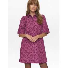 Nümph Jerseykleid NÜMPH "Nümph Dress NUVIDA", Damen, Gr. 36, wild aster, Obermaterial: 100% Polyester, Kleider