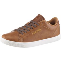 Jack & Jones JACK & JONES Herren Sneaker "JFWBOSLEY", Gr. 44cognac, Lederimitat, Schuhe, mit heller Laufsohle