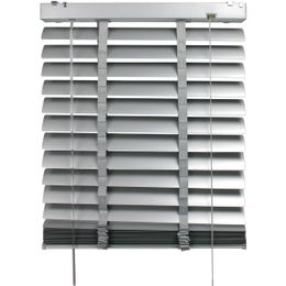 Jalousie Liedeco "Aluminiumjalousie" Gr. 1, silber (silberfarben), B:60cm H:175cm, Jalousien, mit 50 mm Lamellen