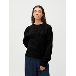 Strickpullover LEGER "Florina, LeGer by Lena Gercke", Damen, Gr. 36, schwarz, Strick, Obermaterial: 56% Polyacryl, 44% Polyamid, Rundhals, Pullover, überschnittene Schultern, lockere Form, Rundhals