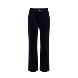 Nümph Chinohose NÜMPH "Nümph Trousers NUJOANNA", Damen, Gr. 34, schwarz sapphire, Obermaterial: 97% Baumwolle, 3% Elasthan, Hosen