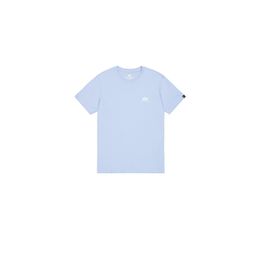T-Shirt Alpha Industries "Basic T-Shirt SL", Herren, Gr. L, blau (light blau), Obermaterial: 100% Baumwolle, Shirts