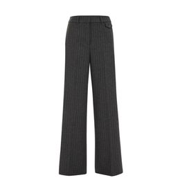 WE Fashion Hose Damen Gr&ouml;&szlig;e 36 dunkelgrau / wei&szlig;