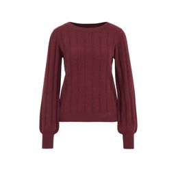 WE Fashion Pullover Damen Gr&ouml;&szlig;e L weinrot