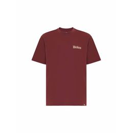 Dickies T-Shirt 'Diner' Herren Gr&ouml;&szlig;e L creme / rostbraun