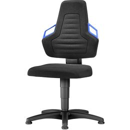 bimos Arbeitsdrehstuhl, mit Handgriff, mit Bodengleitern, Textil
