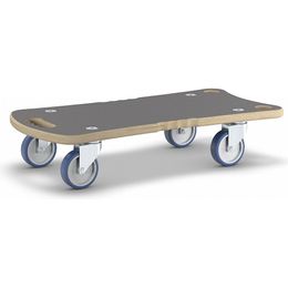 Wagner Transportroller MaxiGRIP, rechteckig, mit FSC&reg;-Zertifizierung, LxBxH 575 x 300 x 118 mm, Tragf&auml;higkeit 200 kg