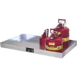 eurokraft pro Edelstahl-Kleingebindewanne, mit Zulassung, 40 l, LxBxH 1850 x 600 x 60 mm, ab 3 Stk