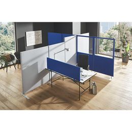 eurokraft pro Schallschutz-Trennwand, Wandpaneel, HxB 1600 x 1000 mm, blau
