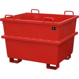 eurokraft pro Universalcontainer, Volumen 0,75 m&sup3;, feuerrot