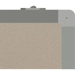 Funktionswand, mobil, Textil, beidseitig, beige, BxH 1200 x 1800 mm kaiserkraft