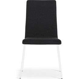 Schalenstuhl Elin, stapelbar, VE 4 Stk, schwarz/wei&szlig; kaiserkraft