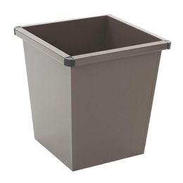 Papierkorb aus Stahl, kegelf&ouml;rmig, Volumen 27 l, BxHxT 343 x 343 x 361 mm, braun kaiserkraft