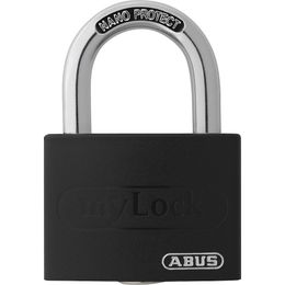 Abus Vorhängeschloss, beschreibbar, T65AL/40, VE 12 Stk, schwarz