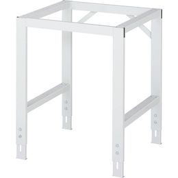 Rau Arbeitstisch mit Ablageboden, fahrbar, melaminbeschichtete Platte, St&auml;rke 22 mm, BxT 750 x 800 mm